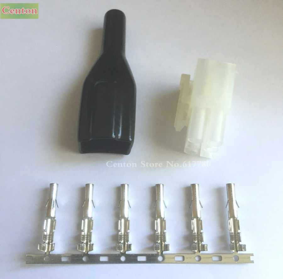 10pcs 6p 6 Pin Short Wave Radio Power Socket Cable Cord Connector Plug ...