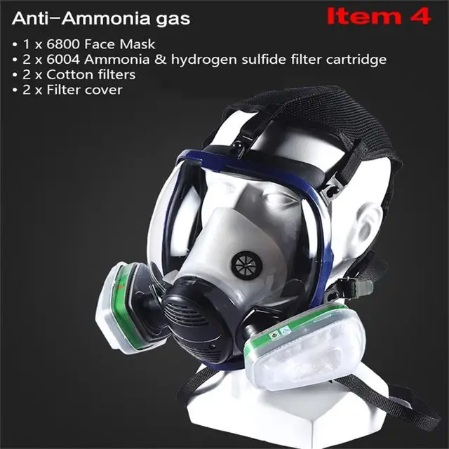 Brand Gas Mask Full Face Chemical Mask Acid Paint Dust Respirator Spray ...