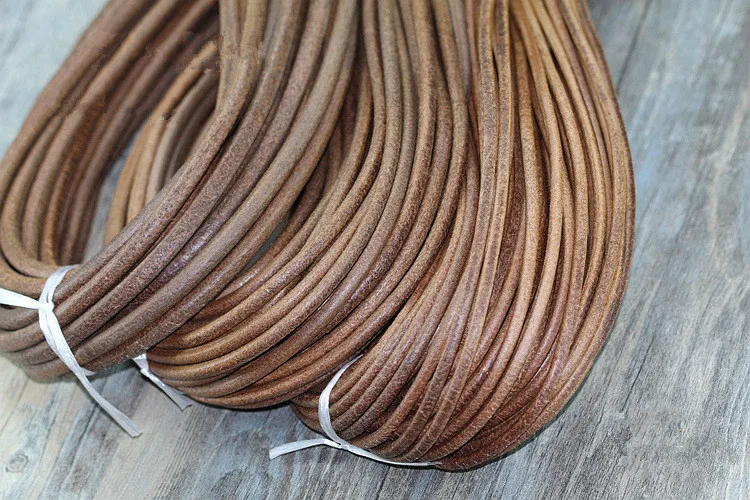 2Meter-High-Quality-Dark-Antique-Brown-1-8mm-Round-Genuine-Leather ...