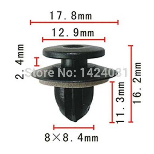 20x OEM Nylon for Toyota / for Lexus Rocker Moulding Push Type Retainer ...