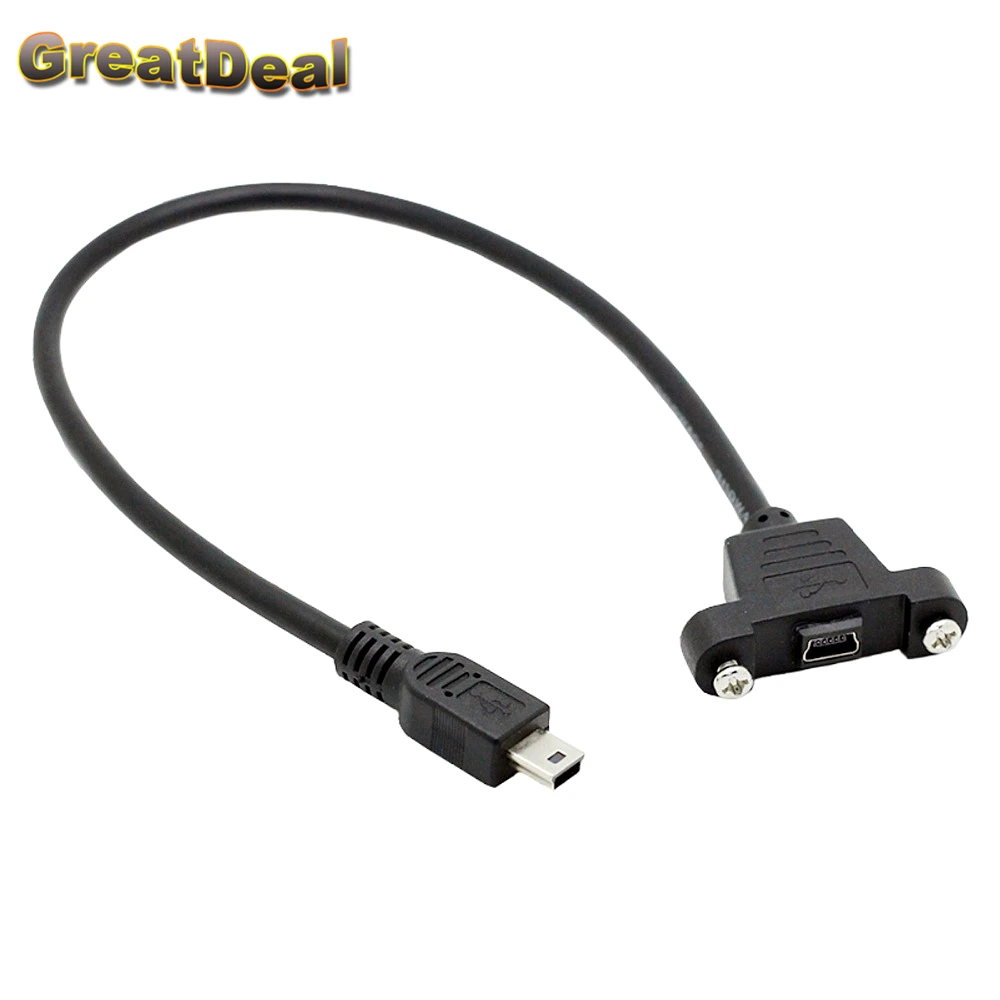 Mini USB Male to Female Extension Data Sync Power Charge Cable with ...