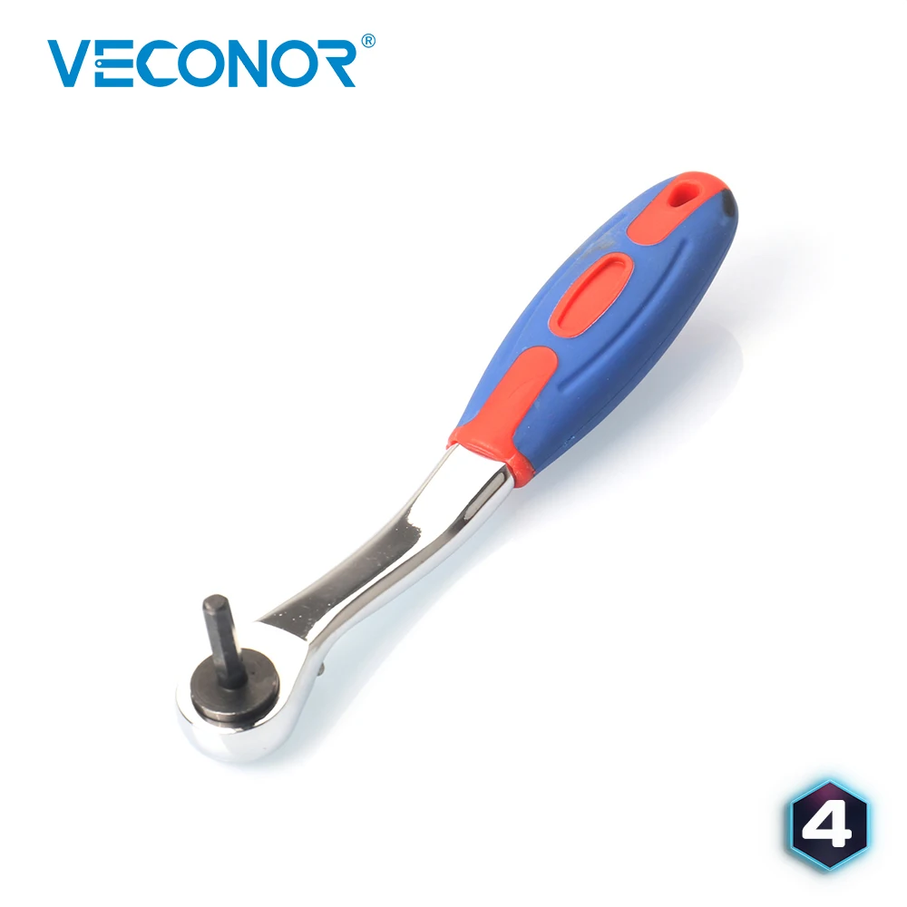 4mm Chrome Vanadium Ratchet Allen Key Wrench Ratcheting Spanner Hand ...