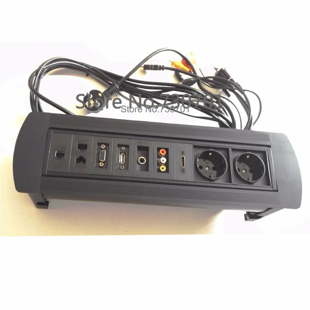 Audio-visual-use-table-socket-for-conference-system-with-RCA-VGA-HDMI ...