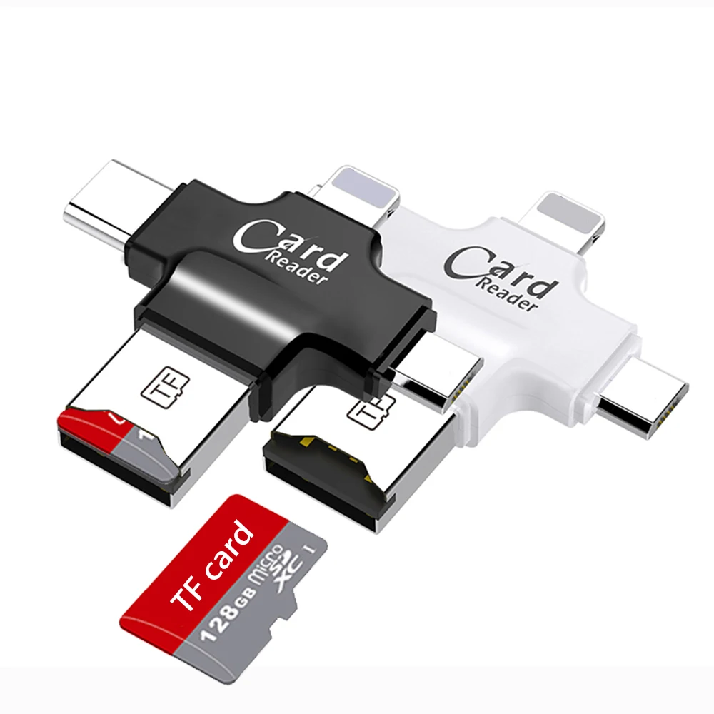 Compatible MicroSD TF Card Reader All In One For Apple Mobile Phone And ...