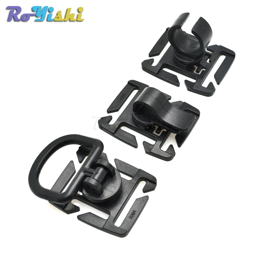 MOLLE Rotation Sternum Strap Tube Pipe Clip Holder Buckle Webbing 25mm ...