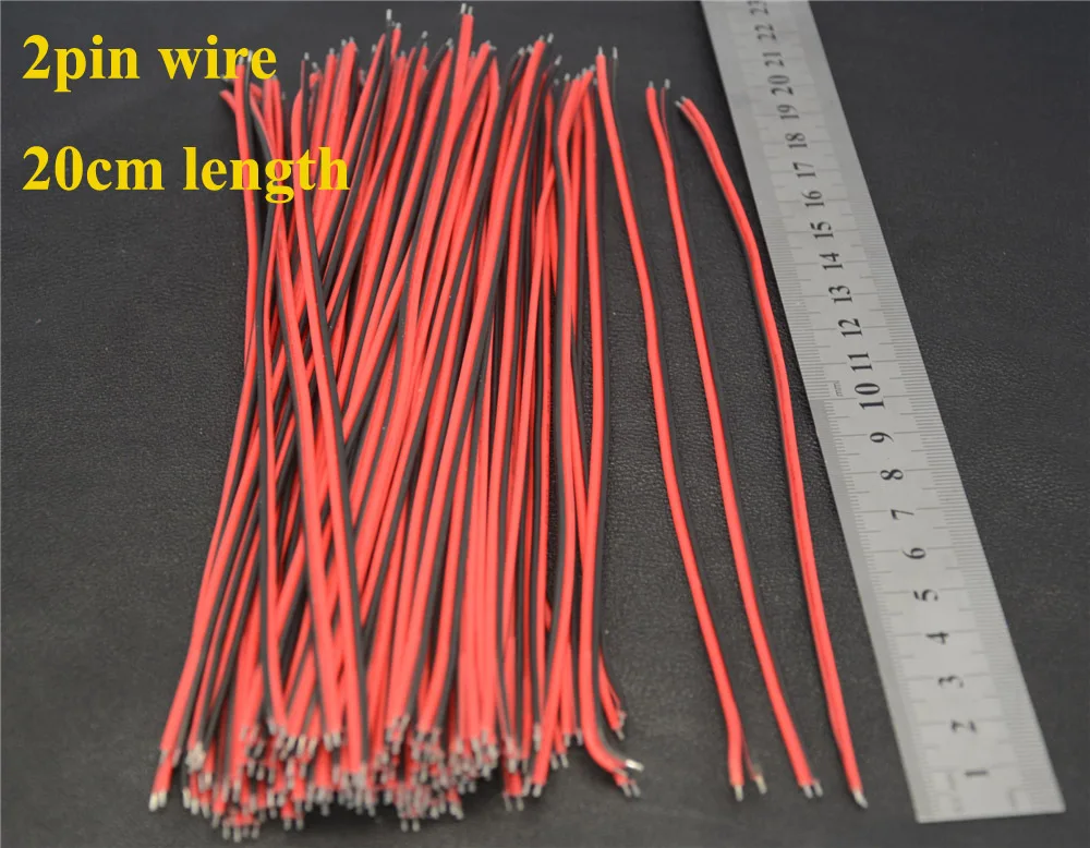 20cm Length 2 pin led wire cable electric cable extention wire for 3528 ...