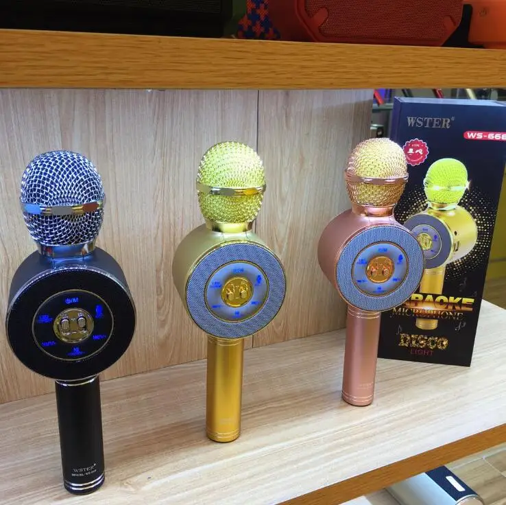 2018 Original Fashionable Led light flashing speaker microphone karaoke ...