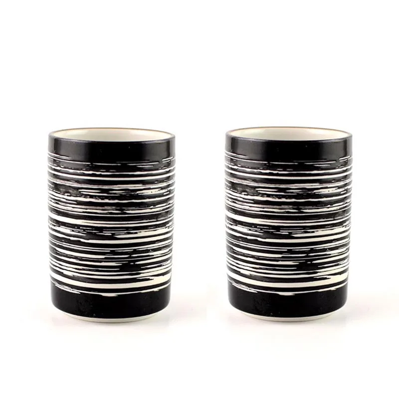 2pcs 270ml Japanese Style Master Mug Ceramic Porcelain Vintage Water ...