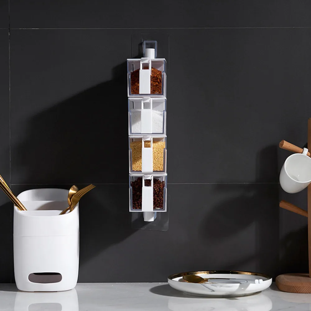 Seasoning Storage Boxes Spice Jar Kitchen Condiment Box Spices Storager ...