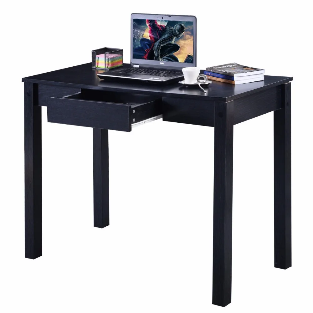 Goplus Modern Computer Table with Drawer School Students Study Learning ...