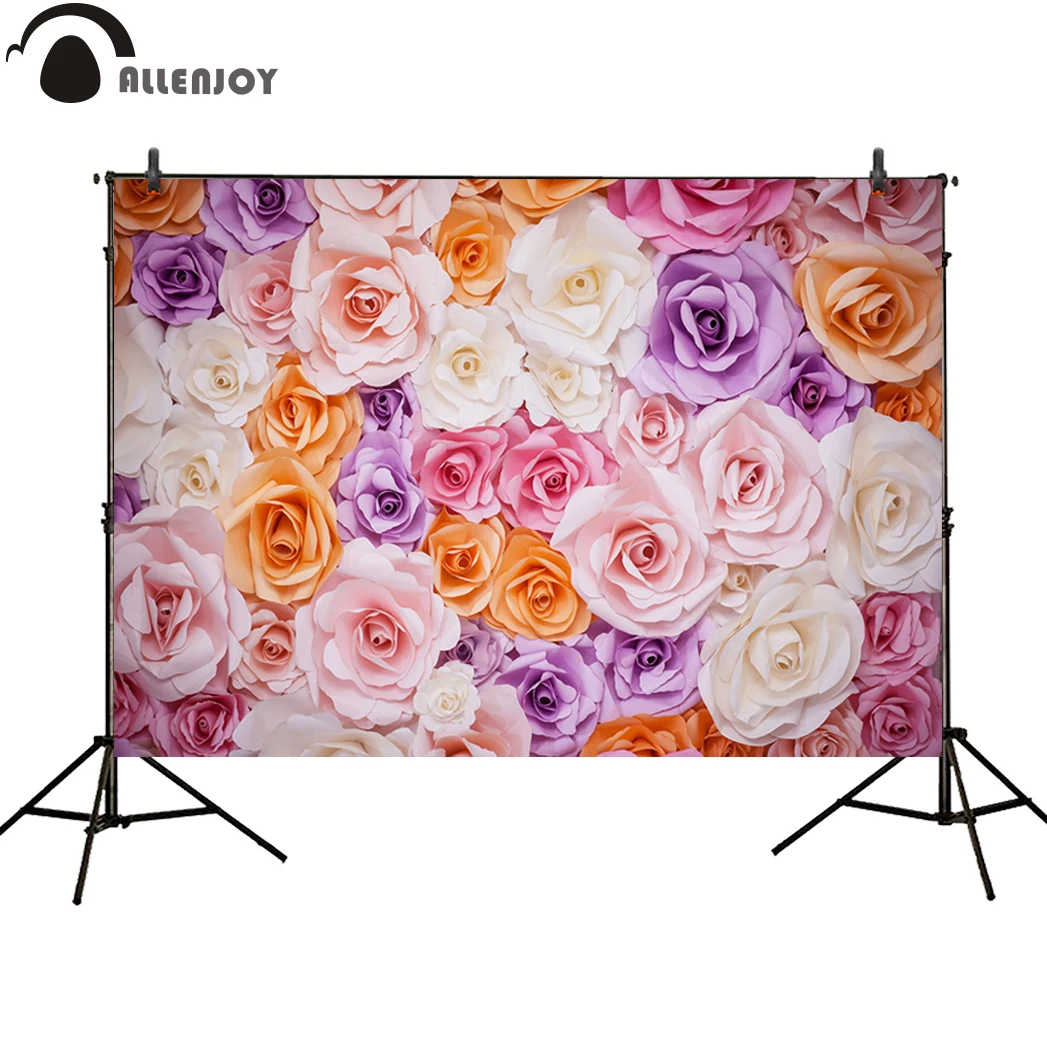 Allenjoy Photo Background Flower Banner Sweet Baby Three-dimensional ...