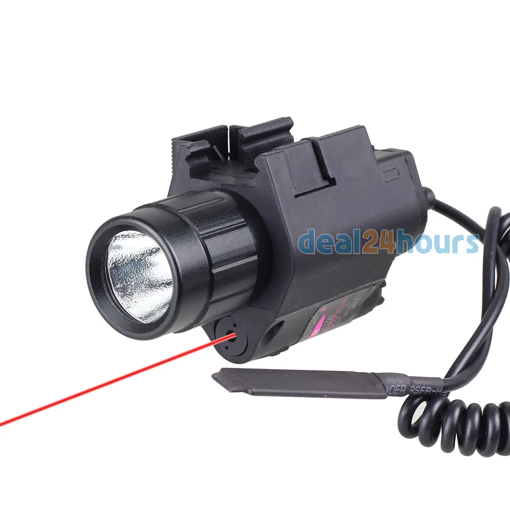 Red Laser Sight Scope Light/Lazer combo with 200 Lumen Tactical LED ...