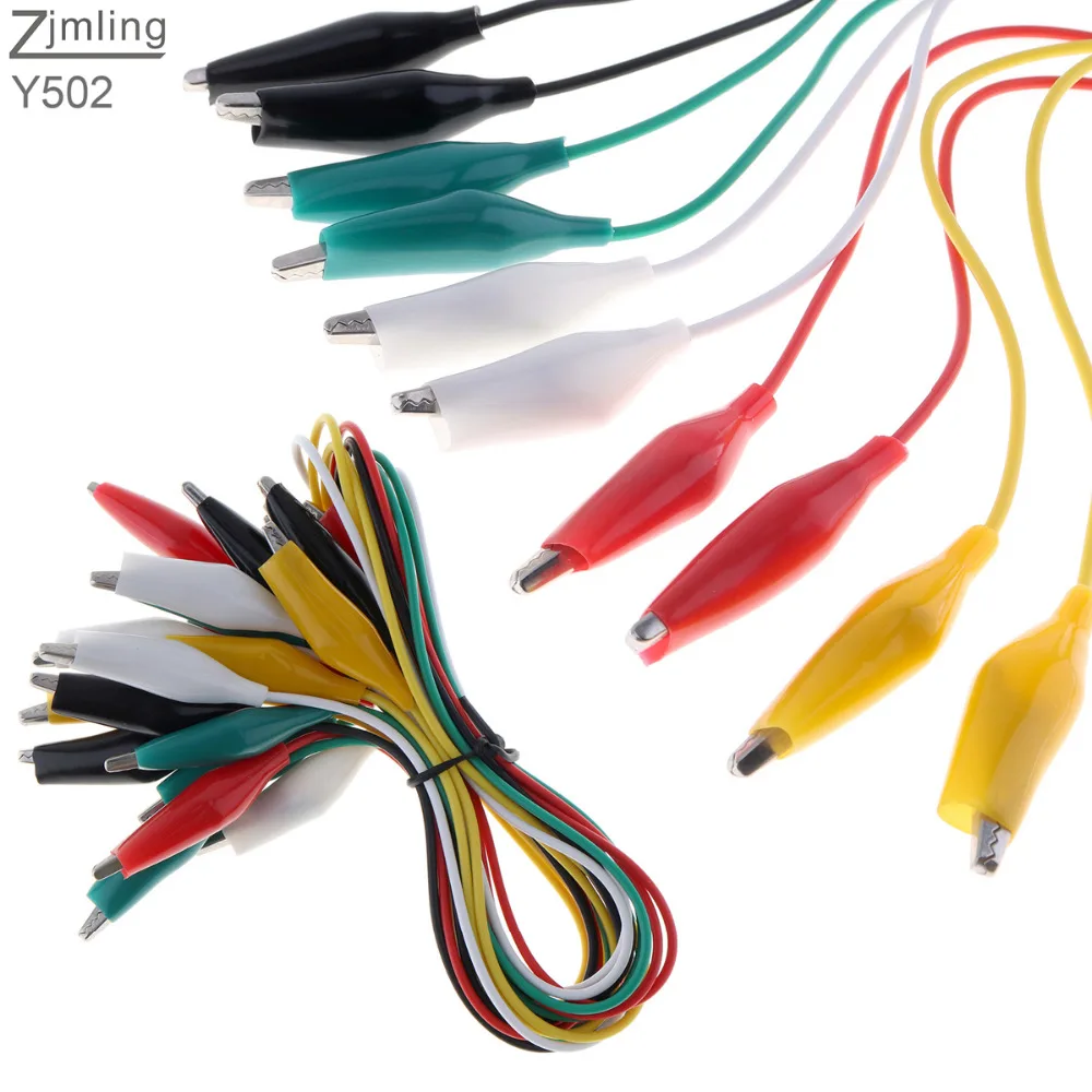 ZJMLING 10pcs Alligator Clip Electrical DIY Test Lead Alligator Double ... ZJMLING 10pcs Alligator Clip Electrical DIY Test Lead Alligator Double ...