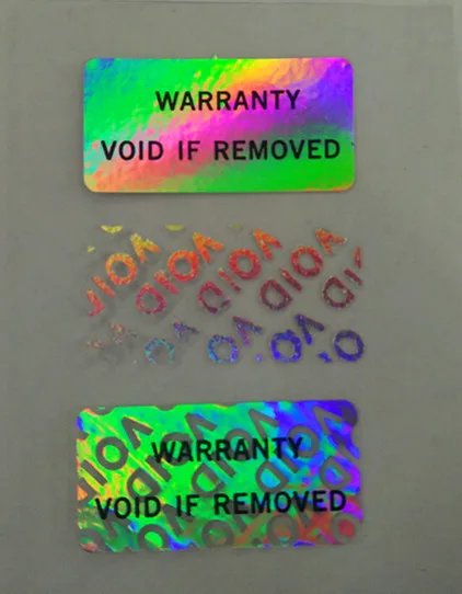 New warranty void if removed disposable laser holographic anti ...