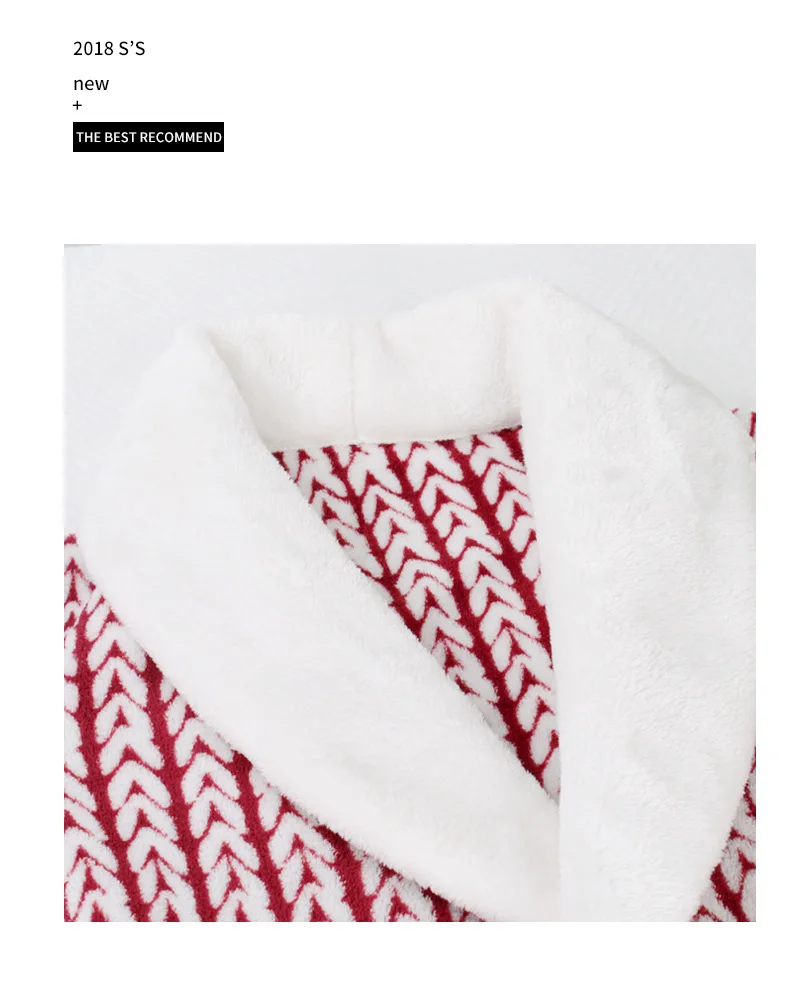 Lovers Plus Size Winter Flannel Robe Extra Long Warm Bathrobe Men Women ...