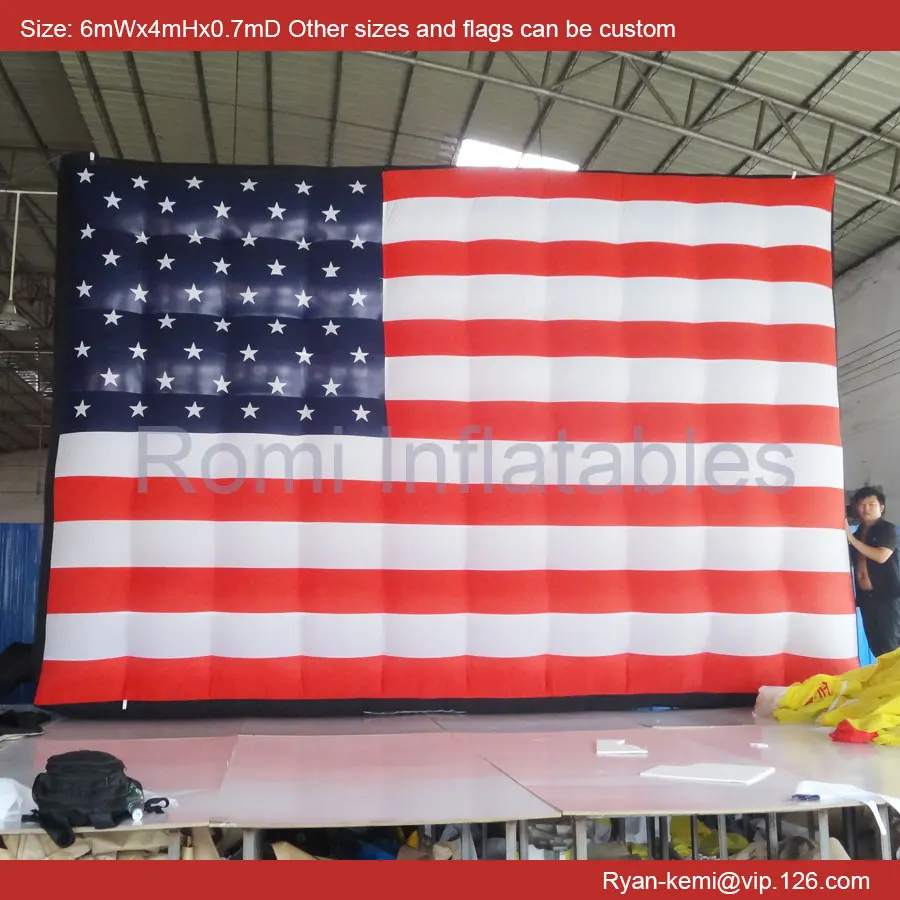 Custom Giant Inflatable American Flag Large Inflatable Flag Big ...