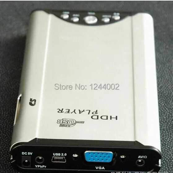 2.5"SATA Portable HDD Media Player Model No: MP2503 Color: Silver/Black ...