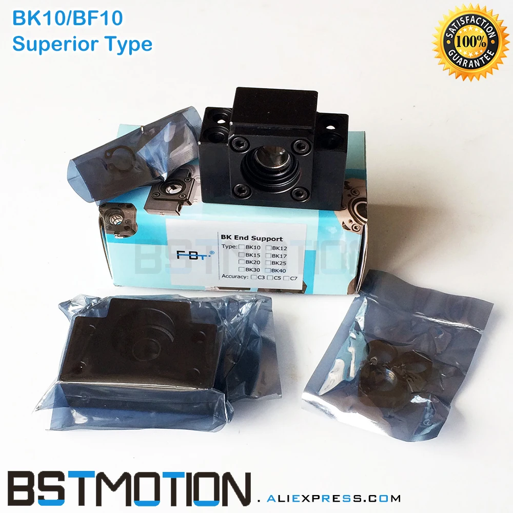 BK10 BF10 High Accuracy Ball screw End Support BK with P5 Angular ...