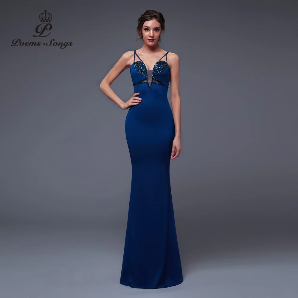 Poems Songs New Sexy Personality Mermaid Evening Dress prom gownsParty ...