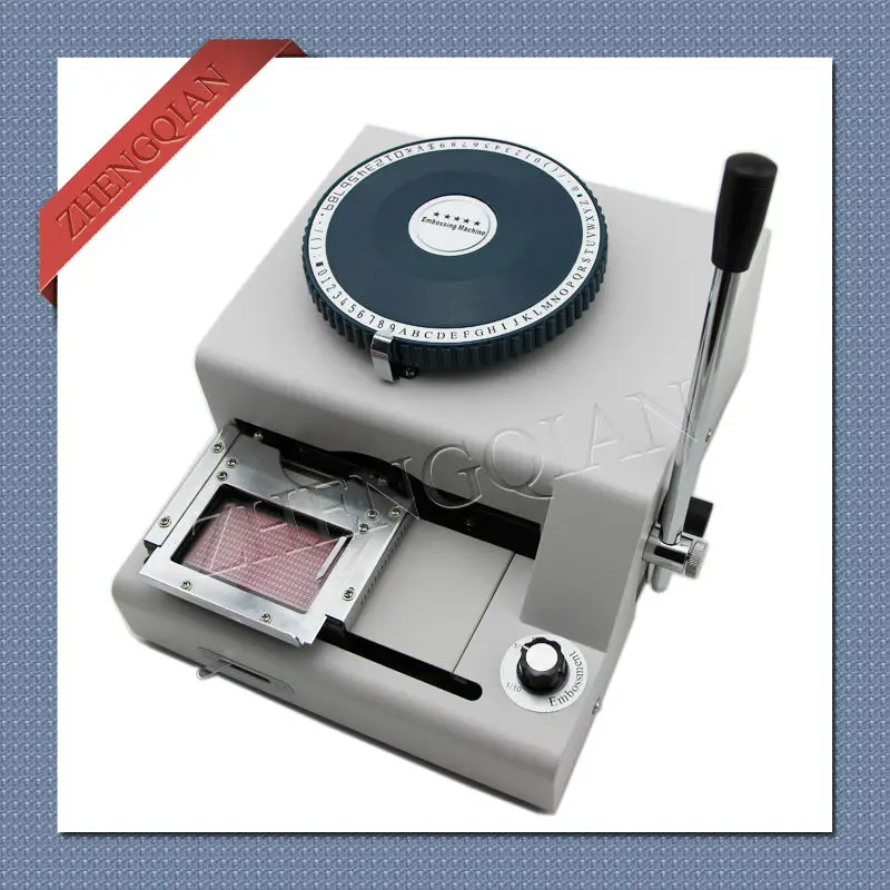 Manual Press Letterpress Id Pvc Card Embosser Machine 72ce - Printers ...