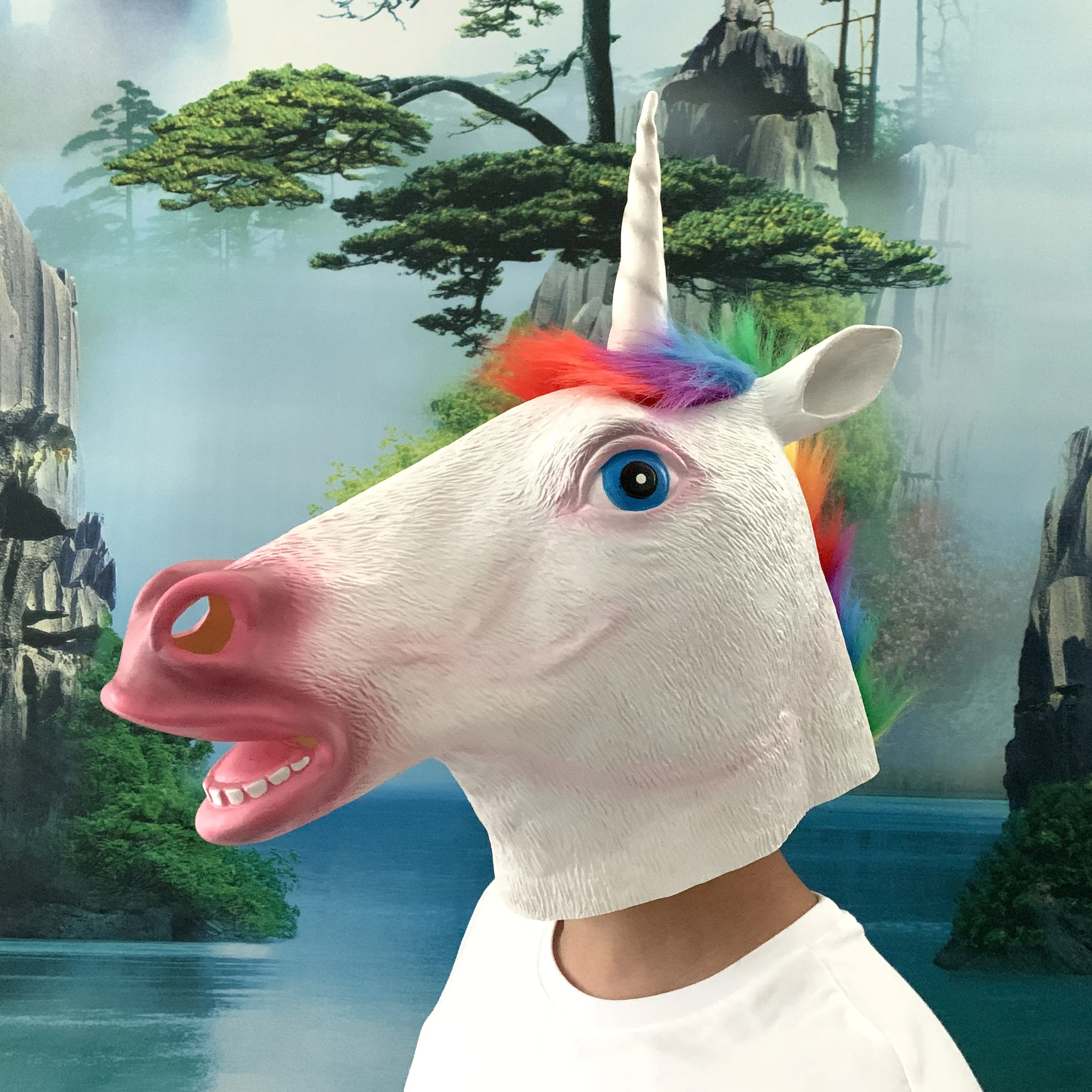 Unicorn Rainbow Pride Latex Mask - Queerks™