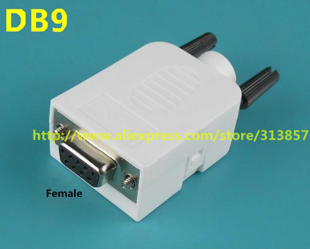 10PCS high quality female serial terminal adapter + band shell DB9 M 8A ...