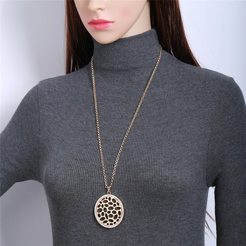 Big-Oval-Hohl-Geometrische-Anh-nger-Kristall-Lange-Kette-Halskette-F-r-Frauen-Mode-Pullover ...