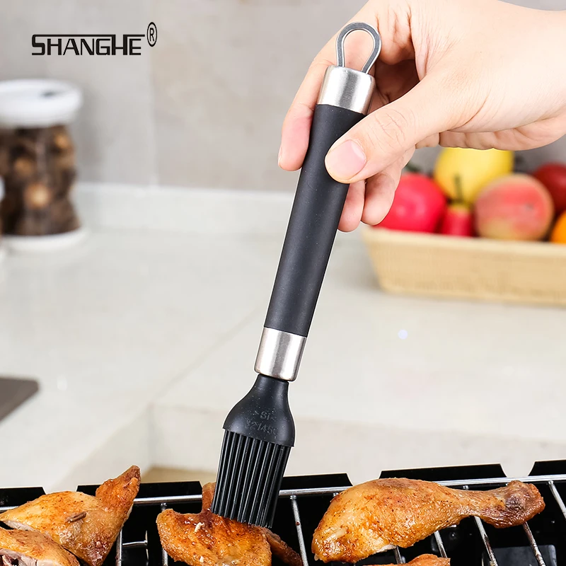 Silicone Basting Brush Handle Heat Resistant Baking Tools Grilling ...