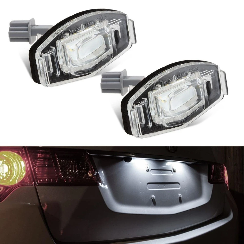 2pcs 18 SMD White LED Number License Plate Lamp For Acura RL TSX RDX ...