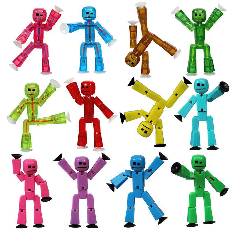 10pc/lot Random Colors Sending Cute Stikbot Sucker Suction Cup Funny ...