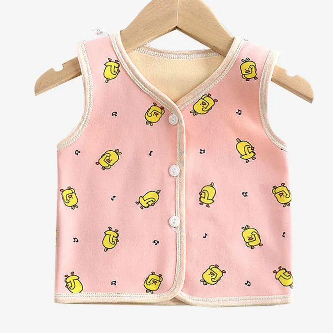 2019 Spring Girls Vests Children's Cotton Winter Warm Vest Baby Girls ...