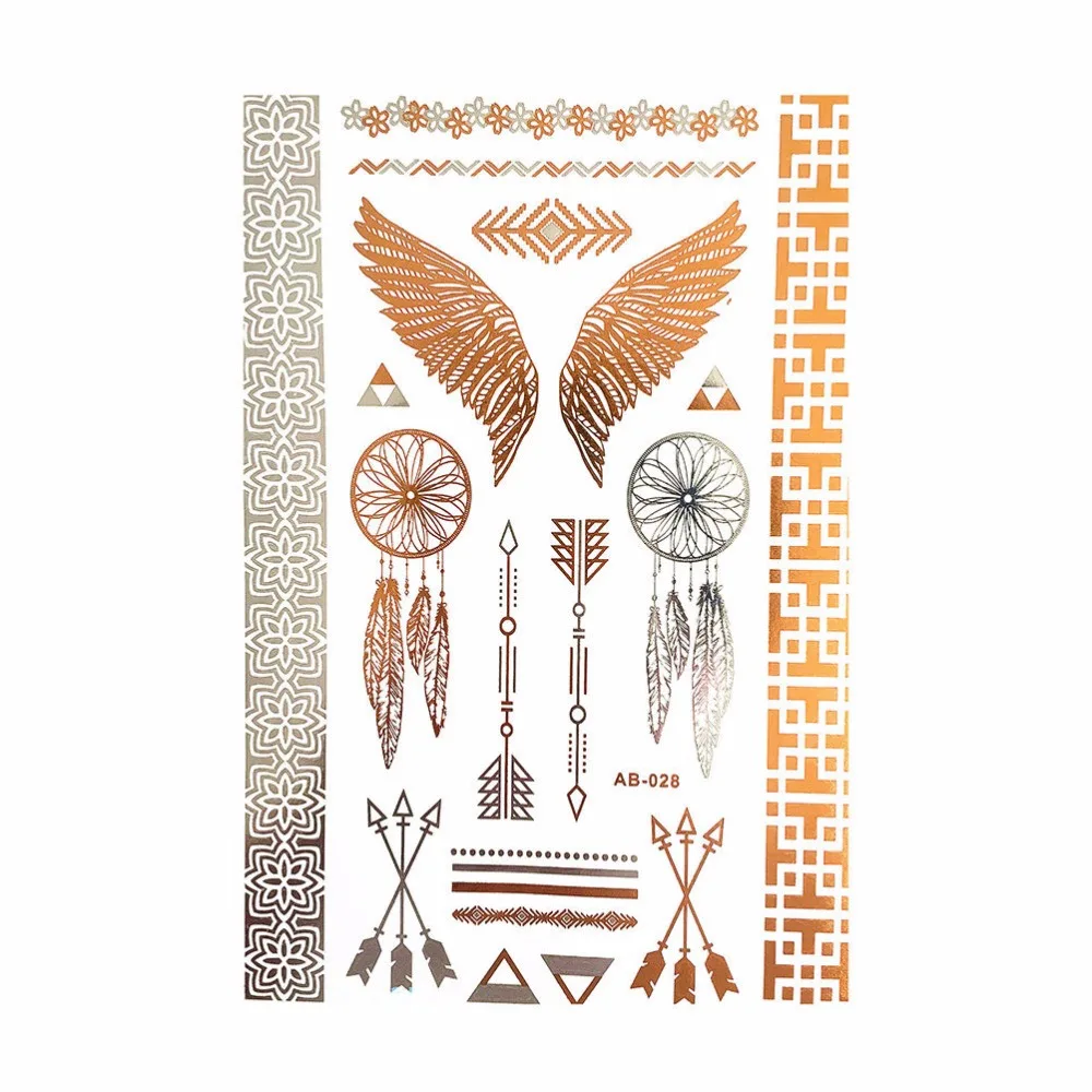 Metallic Silver Tattoos