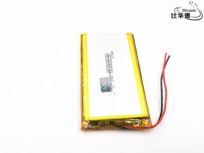 Литиевая батарея хорошего качества 3,7 V, 8000mAH 9060100 полимерный ...