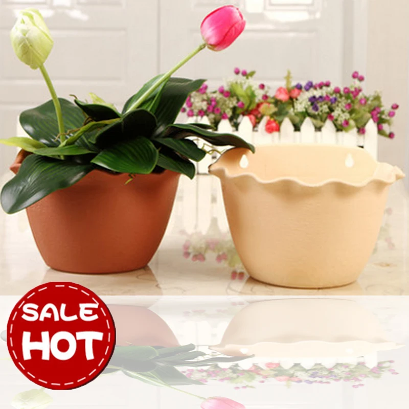 Half-Round-Flower-Pots-Planters-Hanging-Garden-Pots-Semicircular-Flower ...
