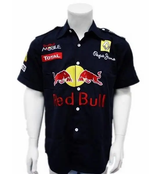 Formula one racing shirts with short sleeves emblazoned on Male free ...