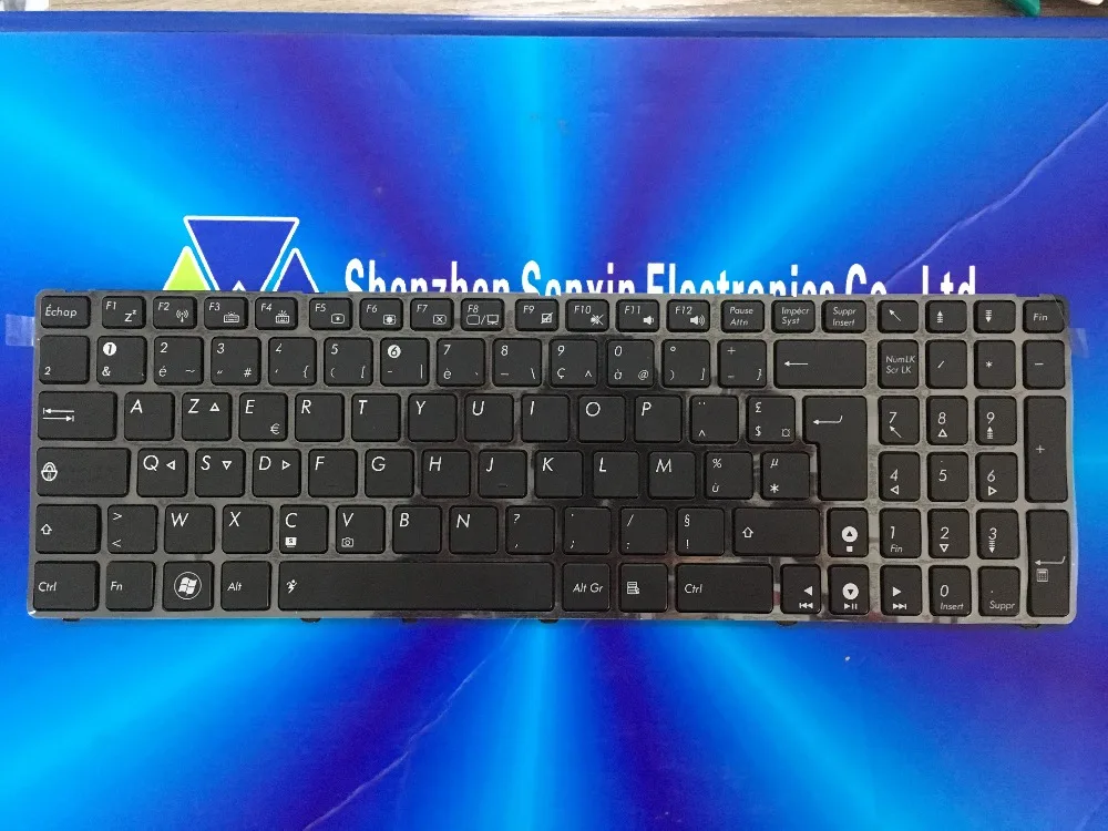 100% 새롭고 독창적 인 프랑스어 키보드 G51 G51J G51V G53 G53JW G60 G60J G72 G73 N61 블랙 ...