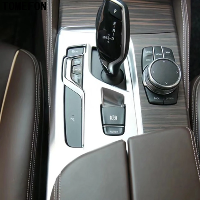 For-BMW-5-Series-G30-2017-2018-ABS-Chrome-Interior-Central-Console-Gear ...