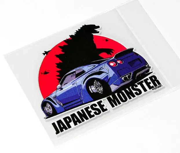 reflective JDM DRIFT sticker vinyl japanese monster stickers GTR35 BRZ ...
