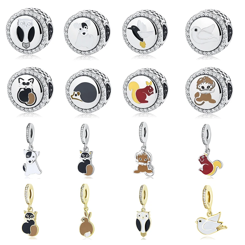 Authentic 925 Sterling Silver Bead Cute Animals Nature Charm Dangle ... Authentic 925 Sterling Silver Bead Cute Animals Nature Charm Dangle ...