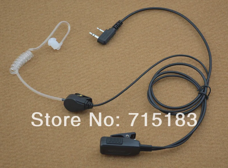 Original Kirisun KME 009 Air Tube Acoustic Earpiece Mic with PTT for Kirisun PT5200 PT4200 PT260 ...