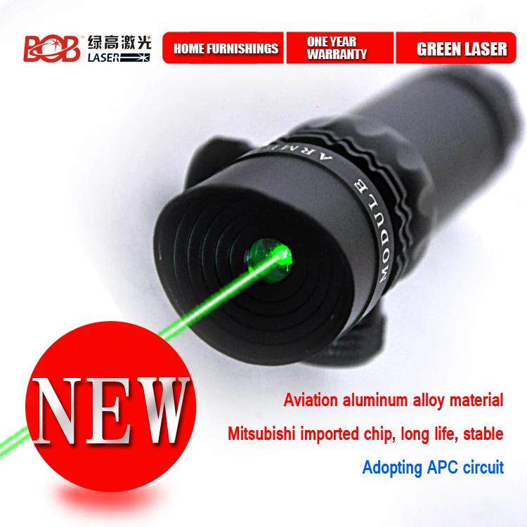 Tactical-Green-Beam-Laser-Sight-With-Rail-Mount-5mW-Laser-Emitter-Sharp ...