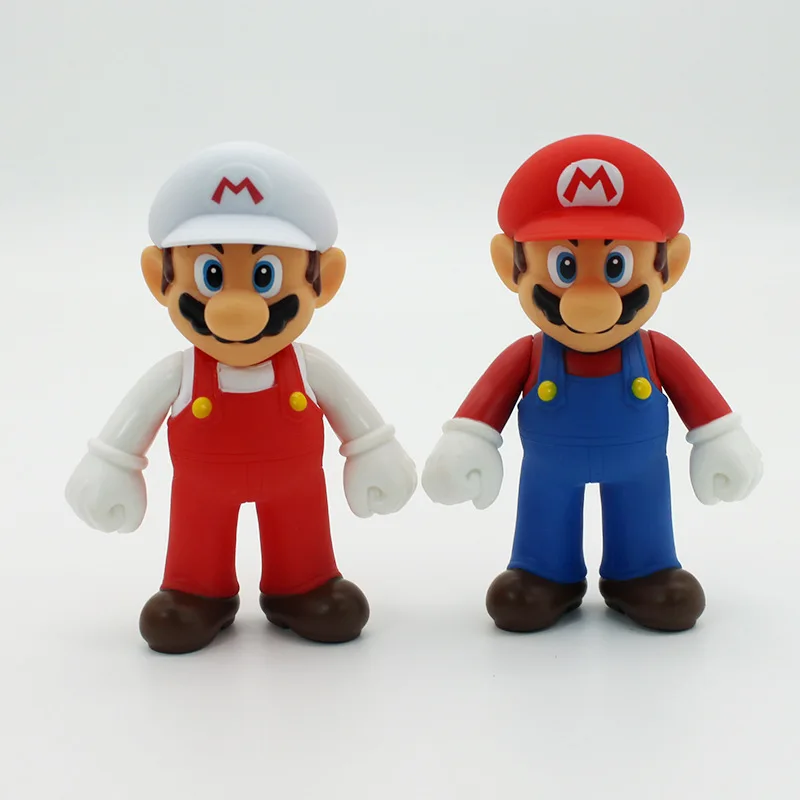 12~13cm Bros Bowser Super Mario Koopa Yoshi Mario PVC Action Figures ...