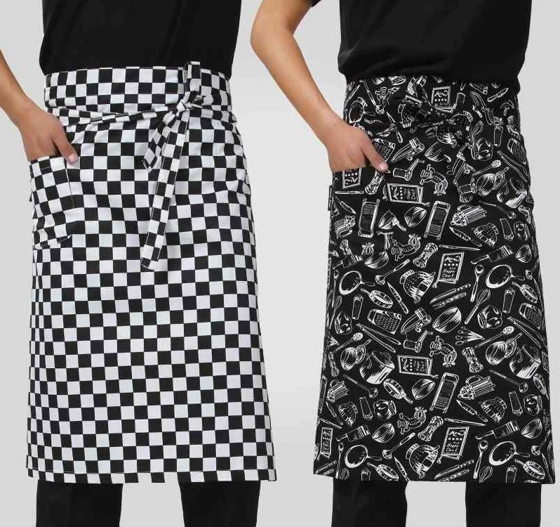 Cotton apron half body chef apron thickening fashion male and female ...