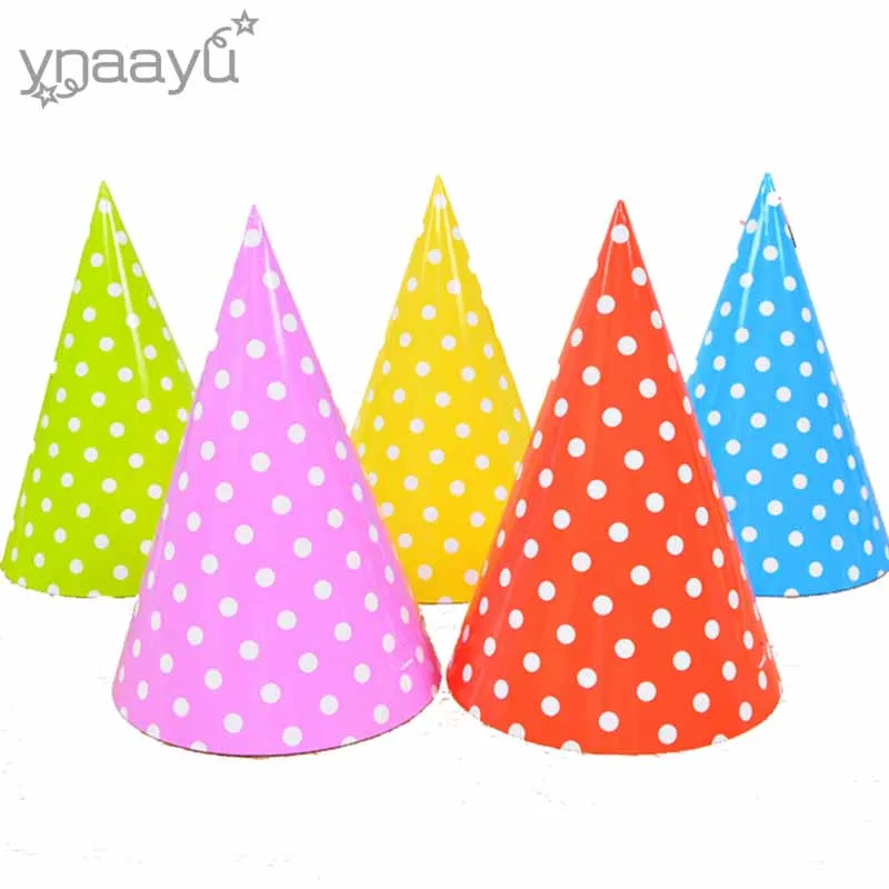 Ynaayu 6pcs/set Party Hat Dot Hats Party Celebration Children Adult ...