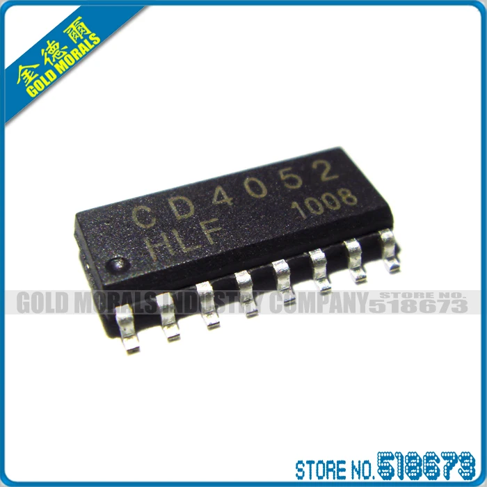 10pcs/lot CD4052BM HCF4052 74HC4052 CMOS Analog Multiplexers ...
