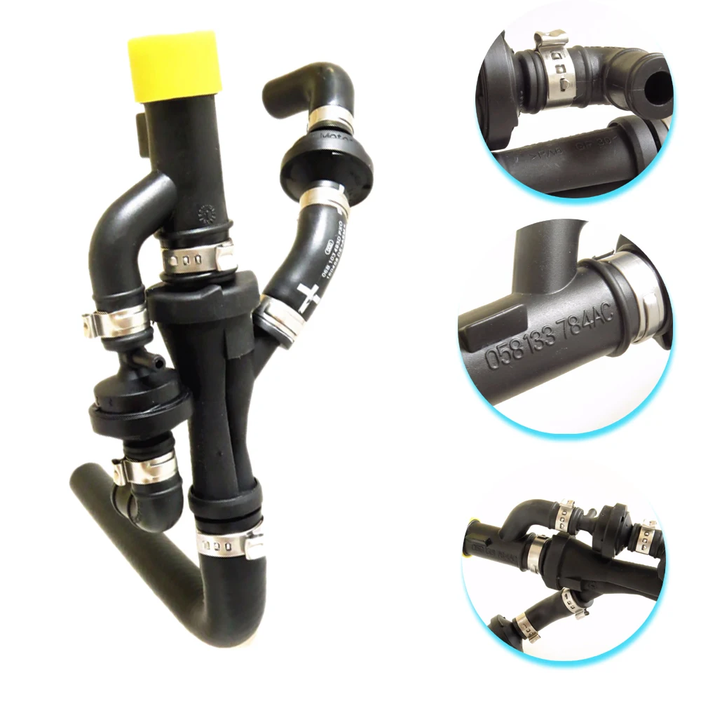 TUKE OEM 058133784AC Exhaust Pipe Vacuum Tube Assembly Pour 1.8 T VW ...