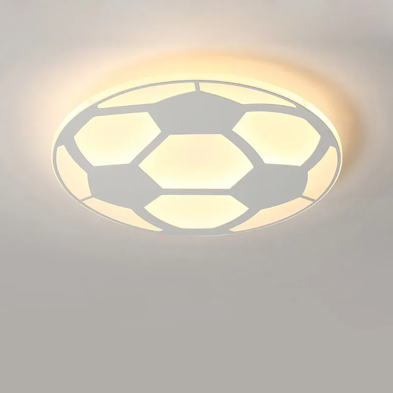 Modern Kids Football Lamp Led Ceiling Light With Remote Control Living ...