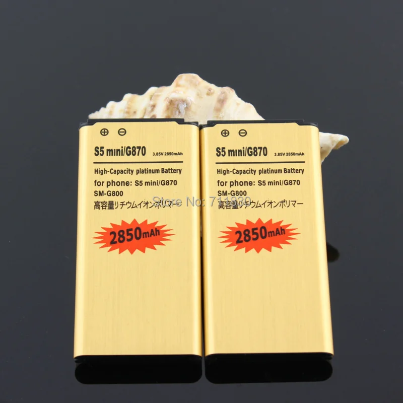 2 X S5 mini Batteries For Samsung Galaxy S5 mini SM G800 SM G800F SM ...