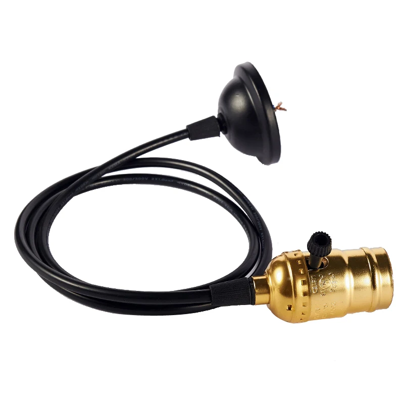 New Vintage Pendant Light Holder With Switch Ac 90-260v E27 Pendant ...