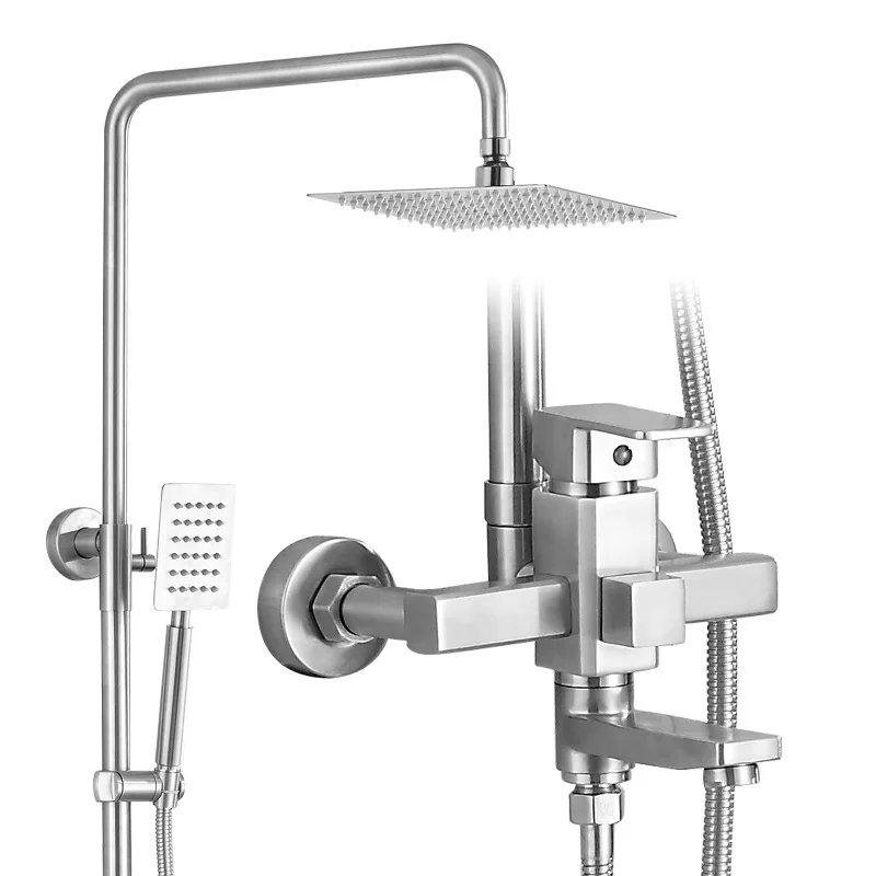 The new square shower 304 stainless steel shower panel shower set ...